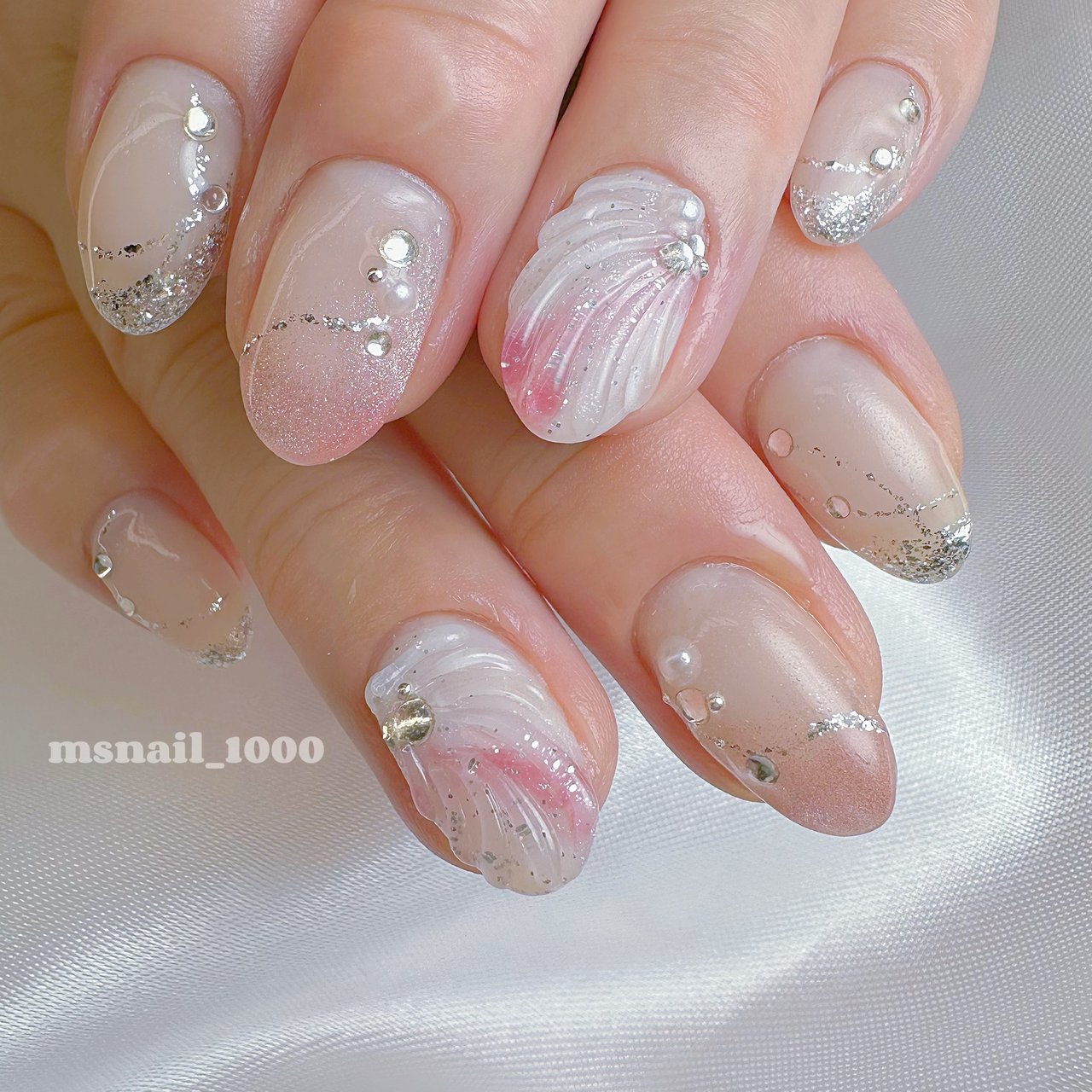 夏/海/リゾート/オフィス/ハンド - まるみのネイルデザイン[No.9497922]｜ネイルブック