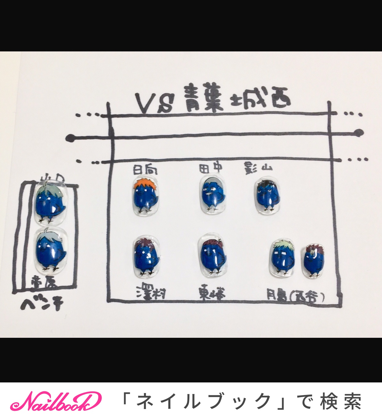 オールシーズン/スポーツ/ハンド/痛ネイル/キャラクター - nepitasのネイルデザイン[No.3005887]｜ネイルブック