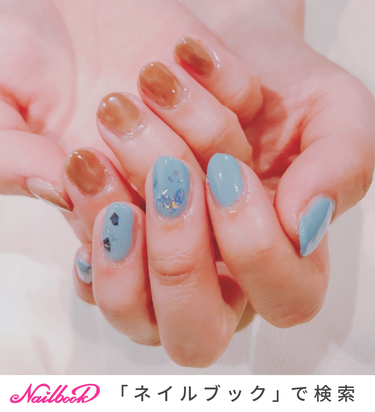 春/オールシーズン/ハンド/シンプル/ホログラム - m5u0810のネイルデザイン[No.3092987]｜ネイルブック