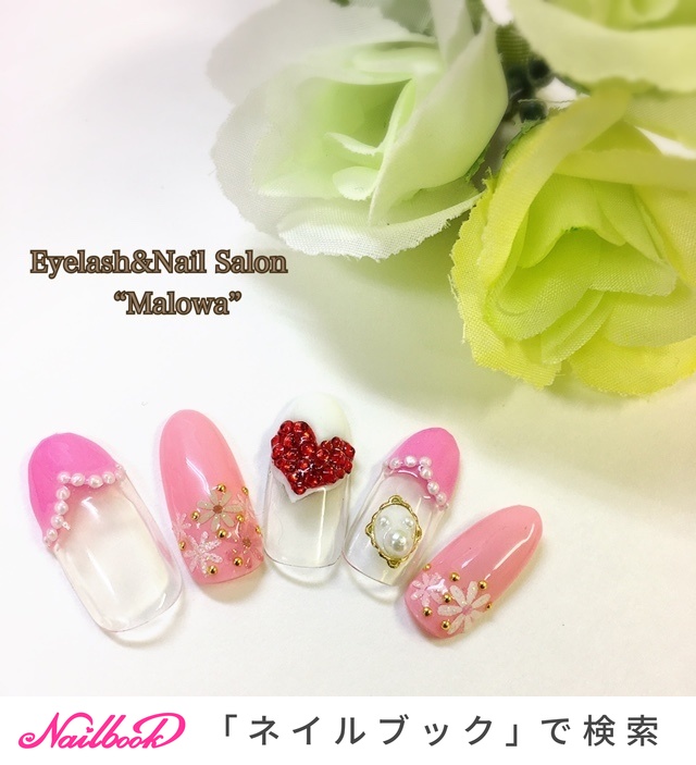 ブライダル/パーティー/ハンド/変形フレンチ/ワンカラー - malowa_881のネイルデザイン[No.1802722]｜ネイルブック