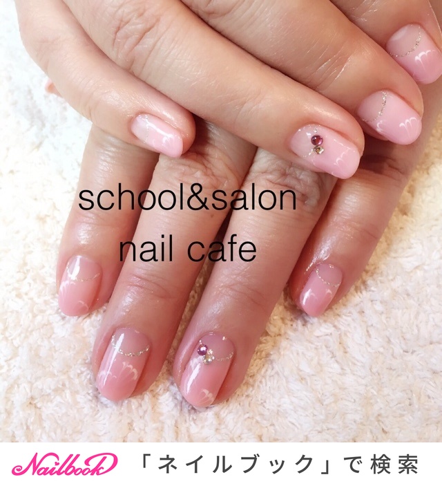 春/オールシーズン/オフィス/デート/ハンド - nail school&salon nail cafe hのネイルデザイン[No ...