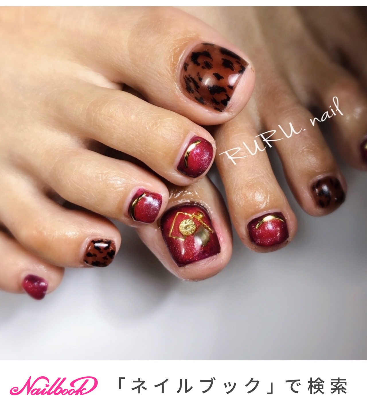 秋/冬/オールシーズン/女子会/フット - RURU. nail ♡のネイルデザイン[No.3496526]｜ネイルブック